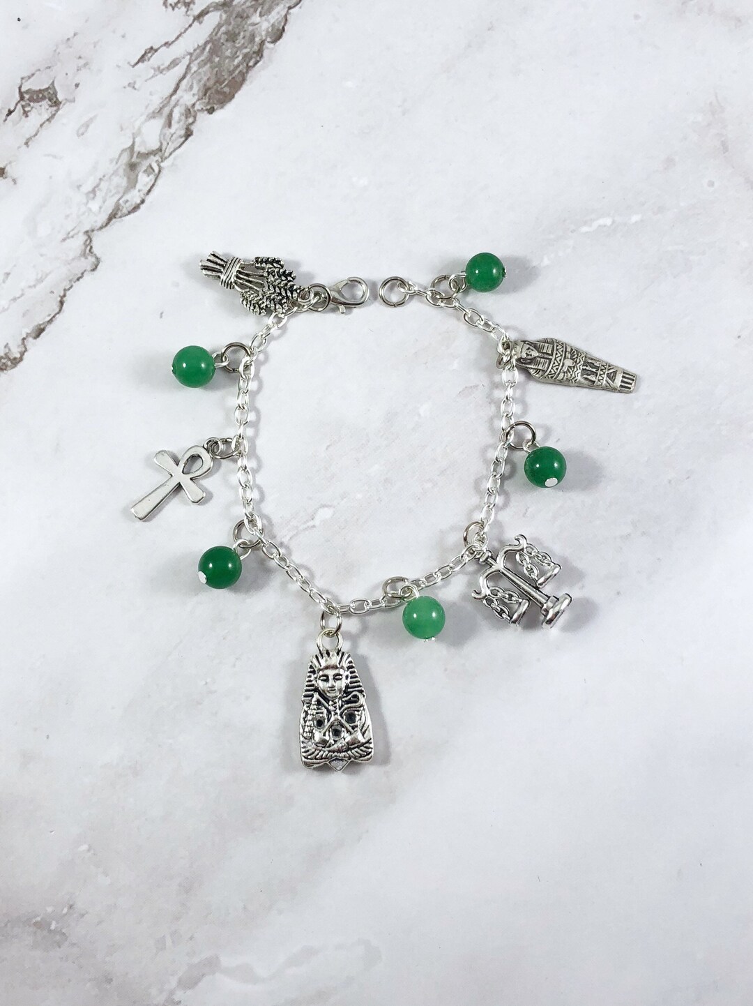 Osiris Charm Bracelet, Usir, Egyptian God, Egyptian Mythology, Kemetic ...