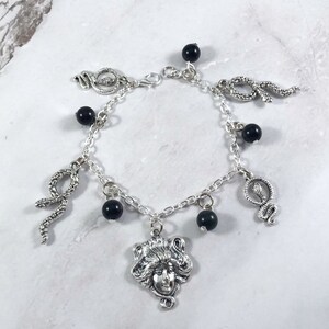 Medusa Charm Bracelet: Greek Mythology Gorgon Jewelry - Etsy