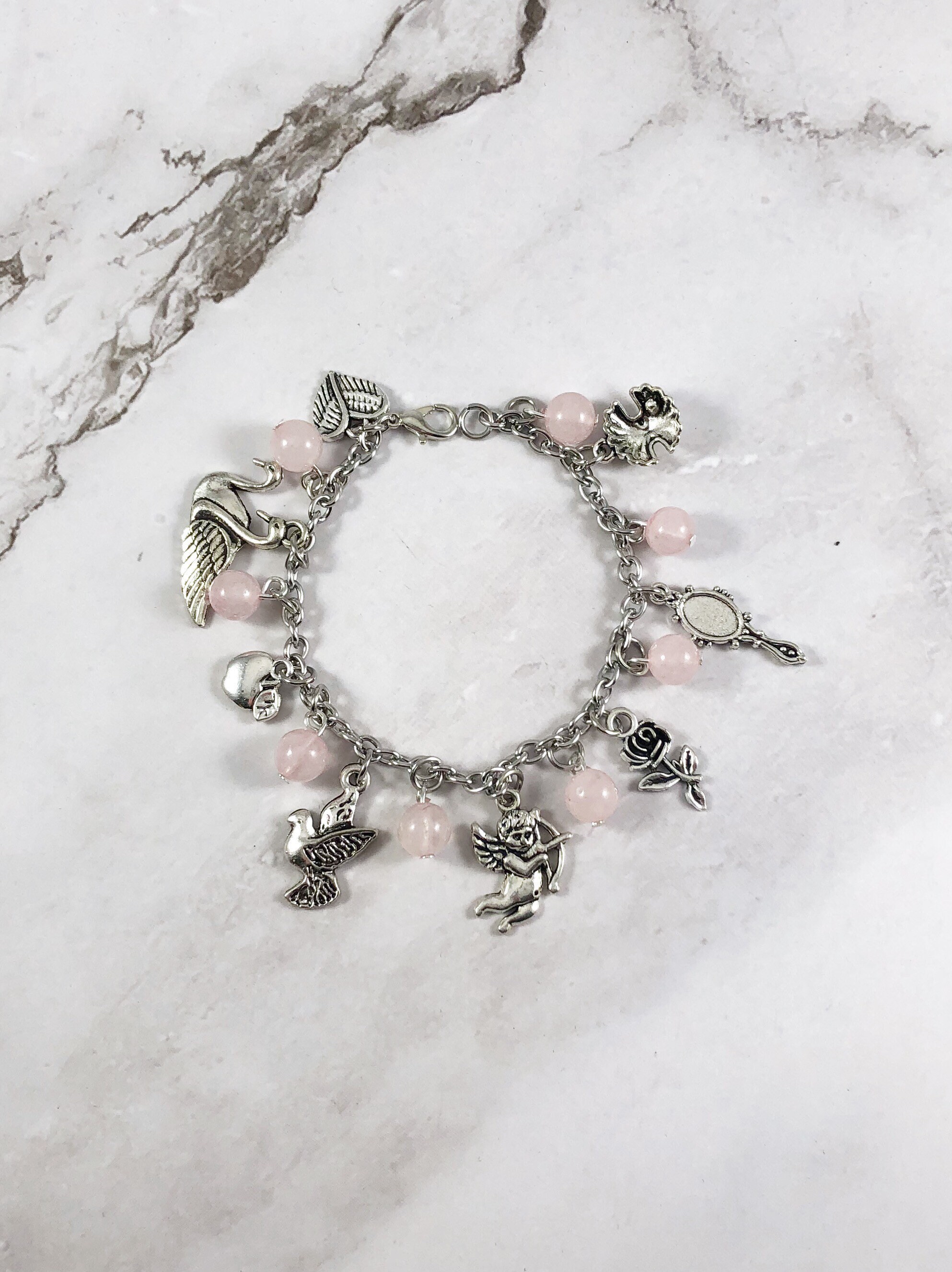 Aphrodite Charm Bracelet Deluxe Version Greek Mythology - Etsy