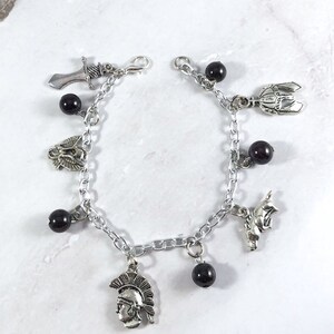 Ares Charm Bracelet, Greek Mytholgy Jewelry, Greek Gods Bracelets, Mars ...