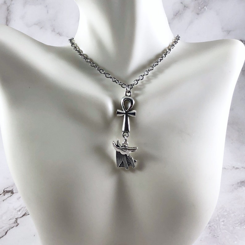 Anubis Necklace, Egyptian God, Ankh - Etsy