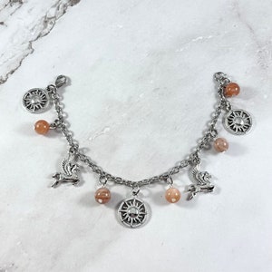 Helios Charm Bracelet, Greek God of the Sun, Greek Mythology Jewelry ...
