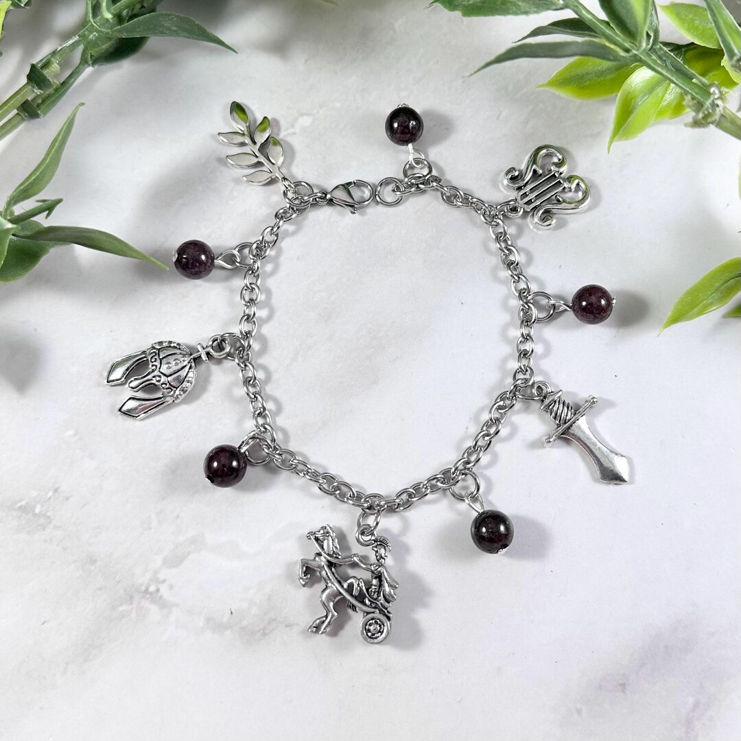 Achilles Charm Bracelet - Greek Mythology Jewelry, Homer’s the Iliad ...