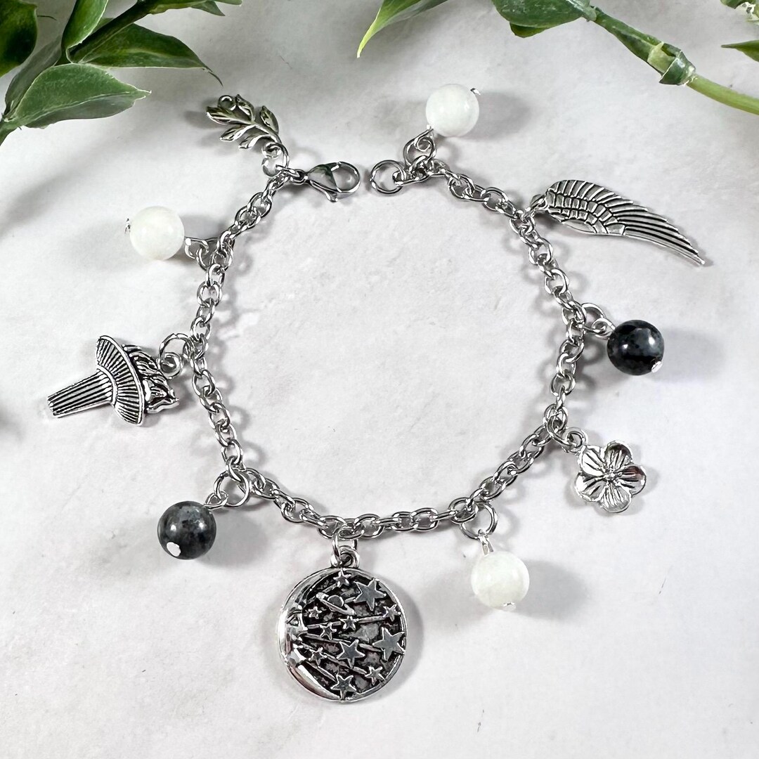 Hypnos Charm Bracelet - Greek God of Sleep, Deity Jewelry, Greek ...