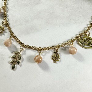 Apollo Charm Bracelet - Gold Tone Version Greek Mythology Jewelry ...