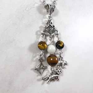 Devana Necklace, Slavic Goddess of the Hunt, Dziewanna - Etsy