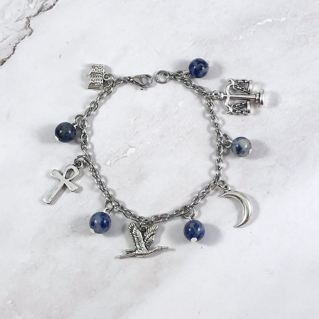 Thoth Charm Bracelet, Djehuty, Egyptian God, Egyptian Mythology Jewelry ...