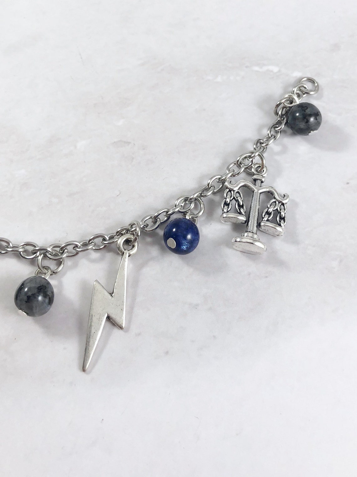 Astraea Charm Bracelet, Astrea, Greek Goddess, Greek Mythology Jewelry ...