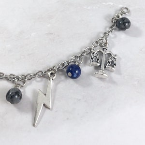 Astraea Charm Bracelet, Astrea, Greek Goddess, Greek Mythology Jewelry ...