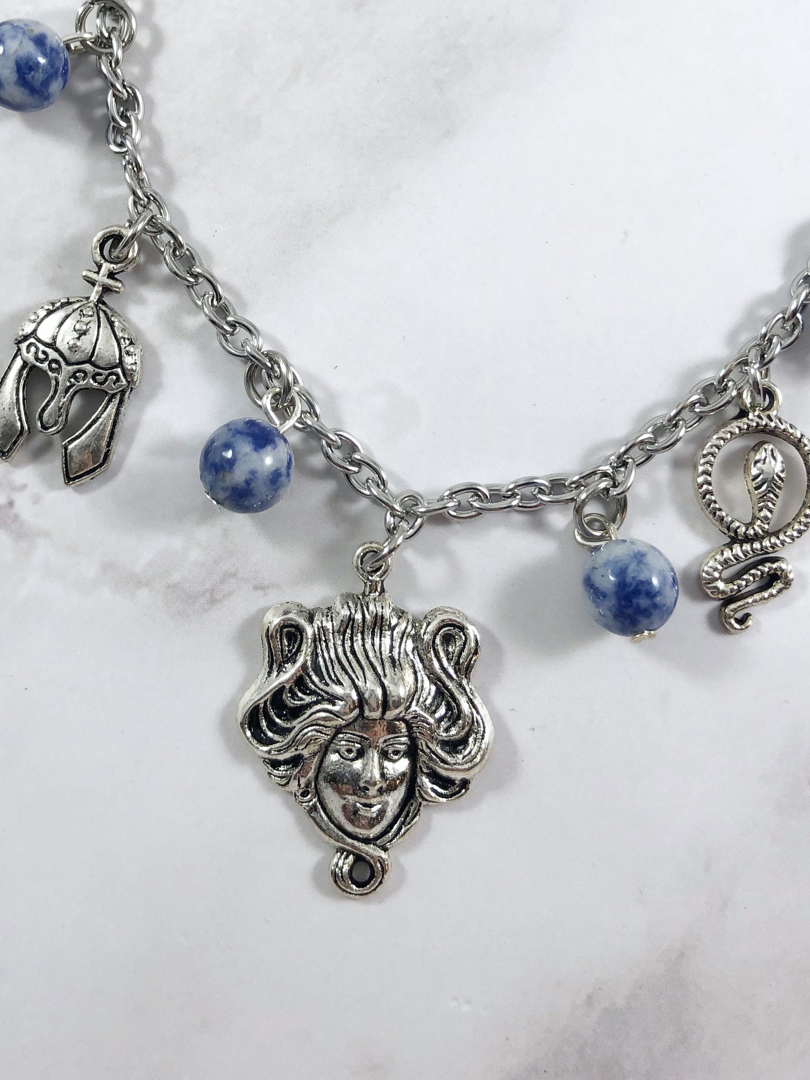 Athena Charm Bracelet, Greek Goddess, Greek Mythology Jewelry, Minerva ...