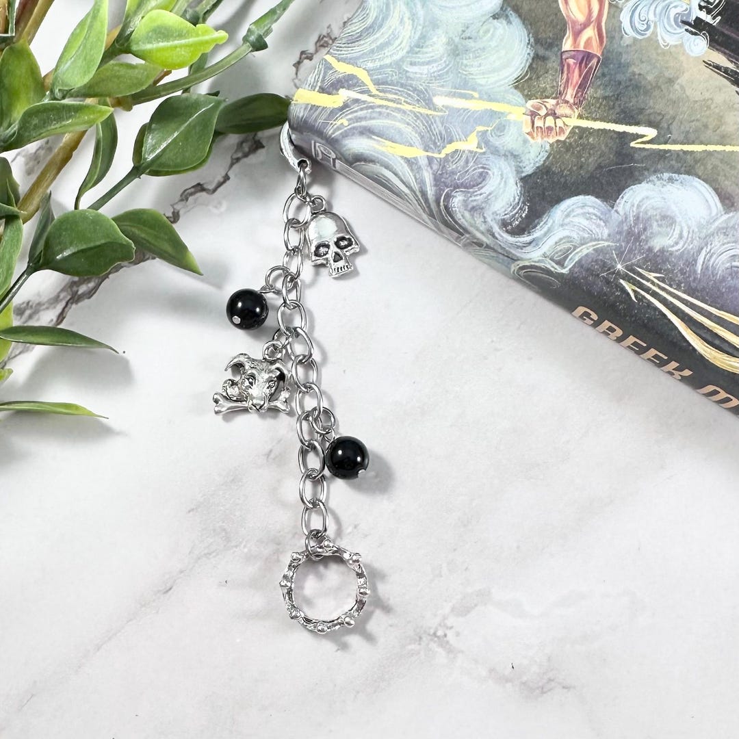 Hades Bookmark: Greek Mythology Charm Bookmark - Etsy