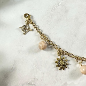 Apollo Charm Bracelet - Gold Tone Version Greek Mythology Jewelry ...