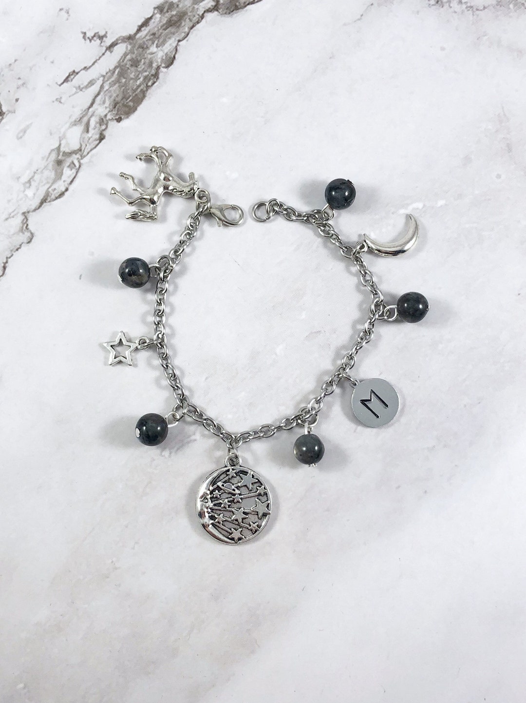 Nott Charm Bracelet, Norse Goddess, Norse Mythology Jewelry, Frey ...