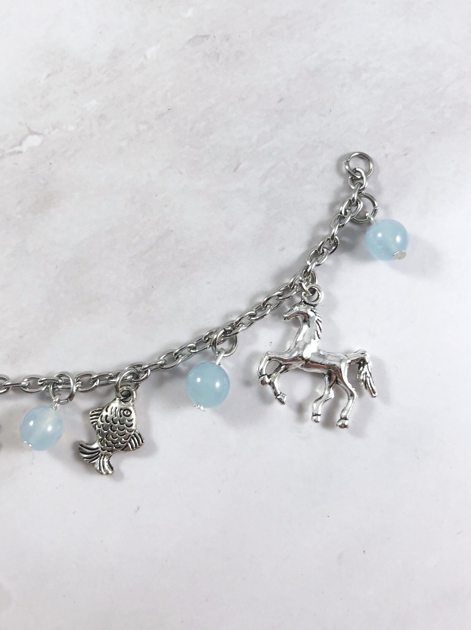 Poseidon Charm Bracelet, Greek Mythology Jewelry, Neptune, Olympians ...