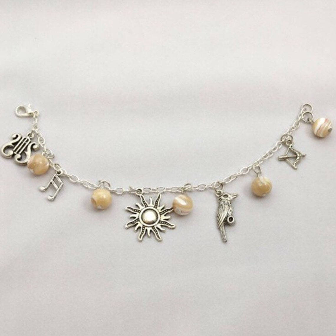 Apollo Charm Bracelet Greek Mythology Bracelet Jewelry | Etsy