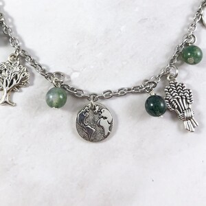 Gaia Charm Bracelet, Greek Goddess, Greek Mythology Jewelry, Mother ...