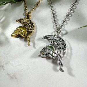 Ares Helmet Necklace, Greek Mythology Jewelry, Ancient Greece - Etsy