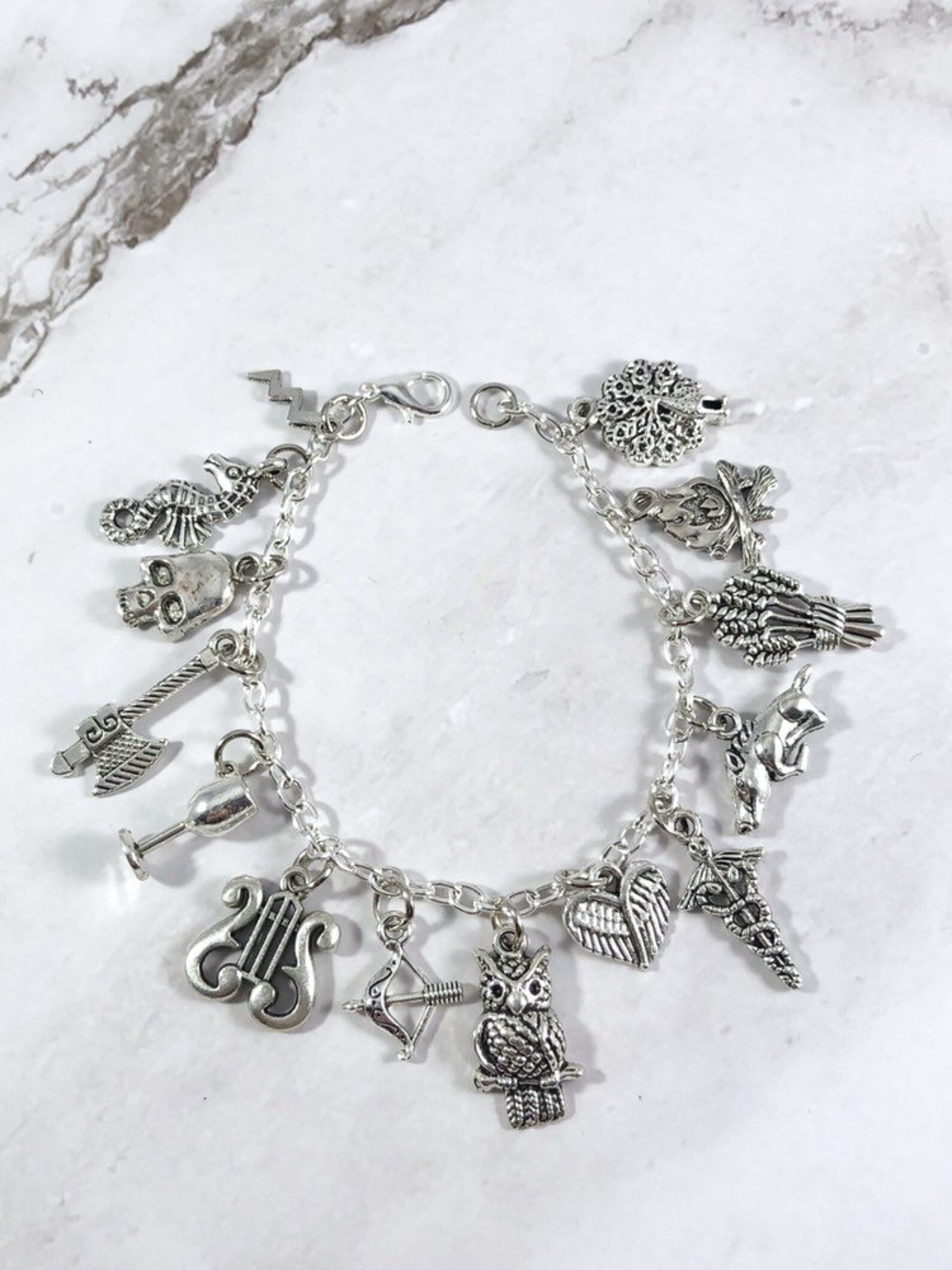 Greek Mythology Charm Bracelet Jewelry Olympian Gods and | Etsy