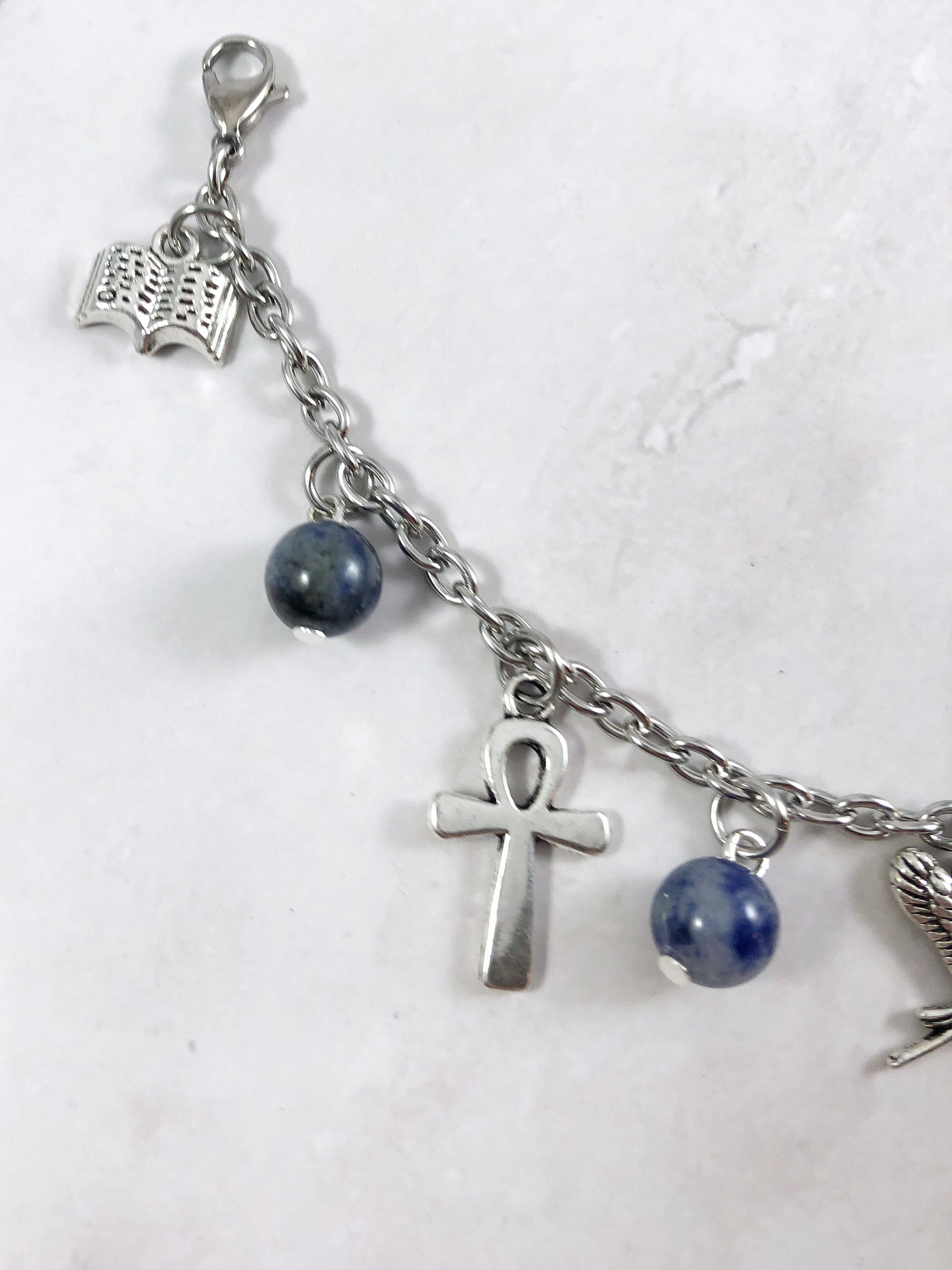 Thoth Charm Bracelet, Djehuty, Egyptian God, Egyptian Mythology Jewelry ...