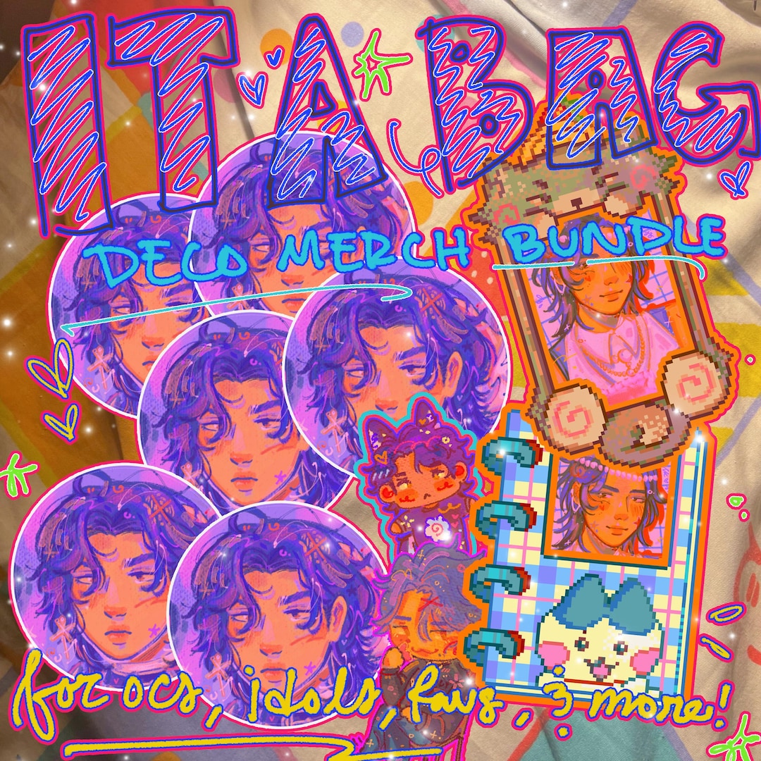 Last Call ! Custom Ita Bag Merch Bundle With Repeating Buttons - Etsy