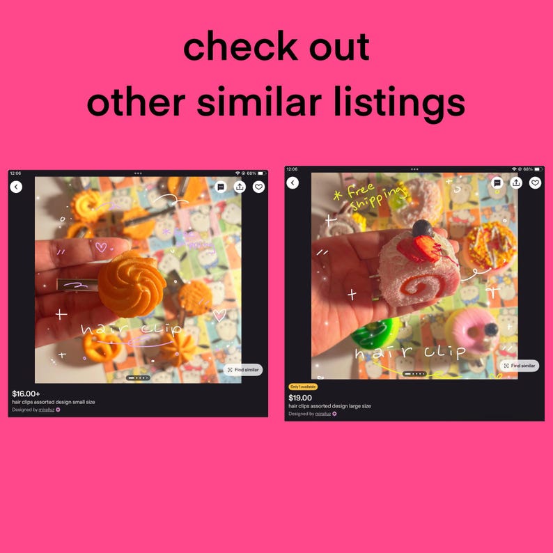 Hair Clips With Assorted Designs and Sizes - Etsy