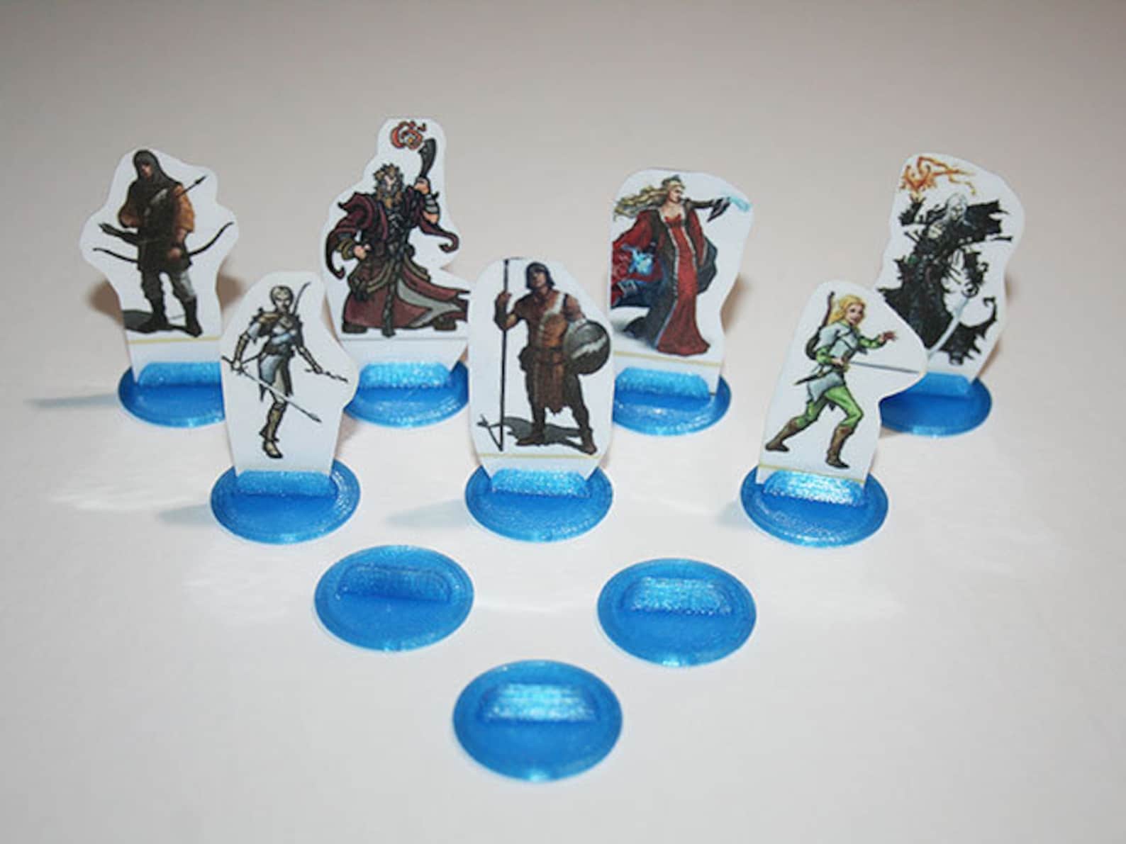 25mm 32mm 40mm and 60mm Miniature Bases for Paper Minis For | Etsy