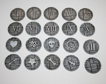 Various Objective Markers Tokens or Coins for Tabletop Games | Etsy Canada