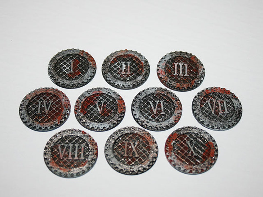 Various Objective Markers, Tokens or Coins for Tabletop Games Like ...