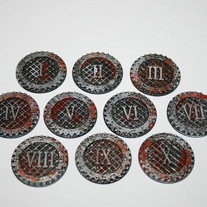 Various Objective Markers, Tokens or Coins for Tabletop Games Like ...