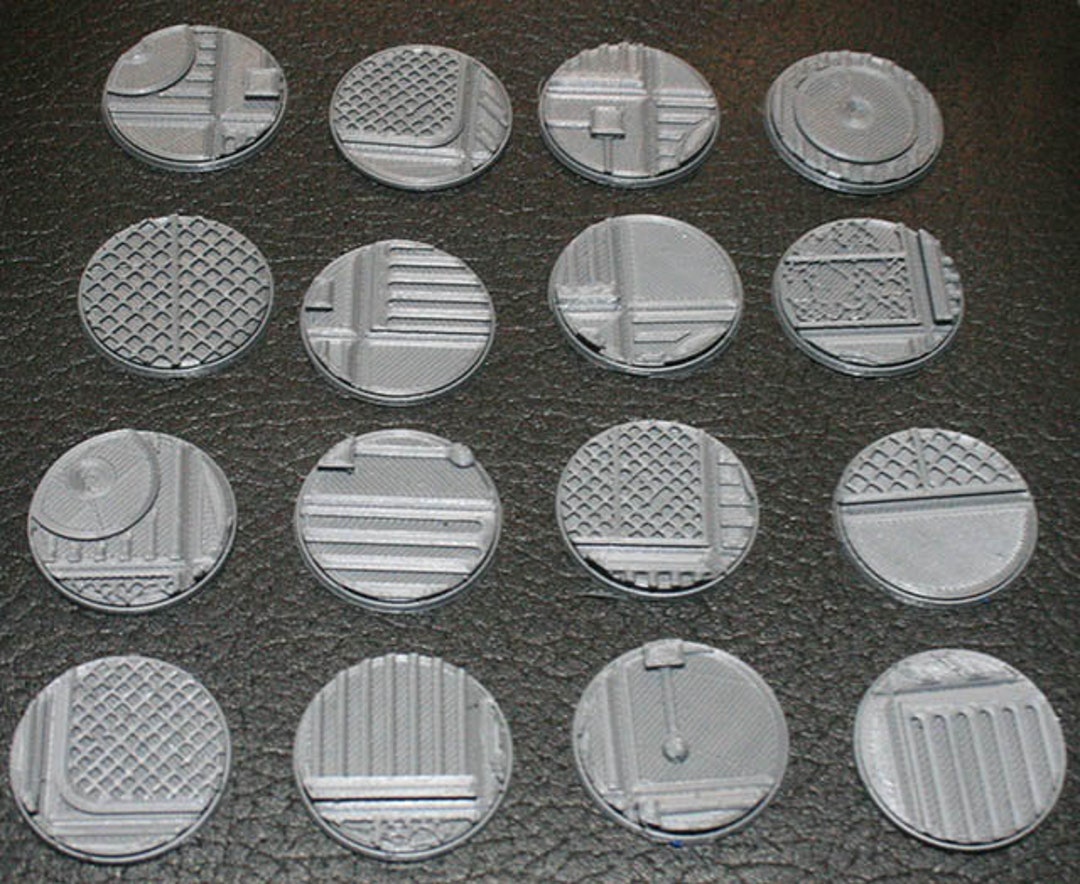 25mm and 32mm Industrial Themed Miniature Bases 10 per Lot - Etsy Canada