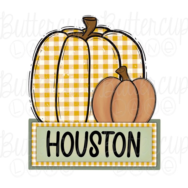 Orange Plaid Pumpkin - Etsy