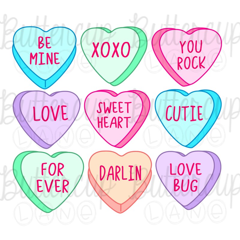 Conversation Hearts - Etsy