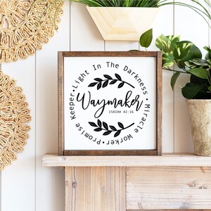 Waymaker Wood Sign / Isaiah 42:16 - Etsy