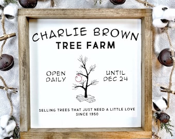 Charlie Brown Christmas Sign - Etsy