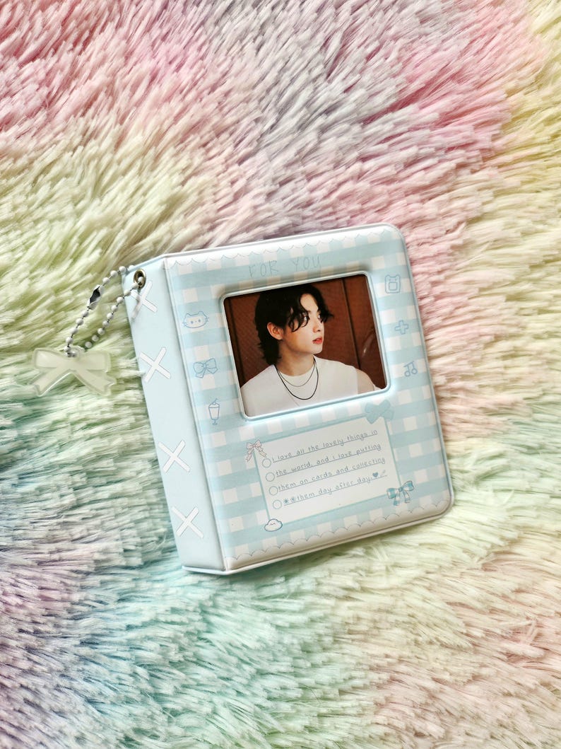 Kpop Photocard Mini Binder, K-pop Idols Photocard Binder for 32 Cards ...