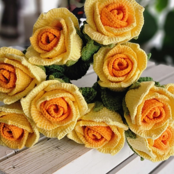 Yellow Rose Bouquet - Etsy