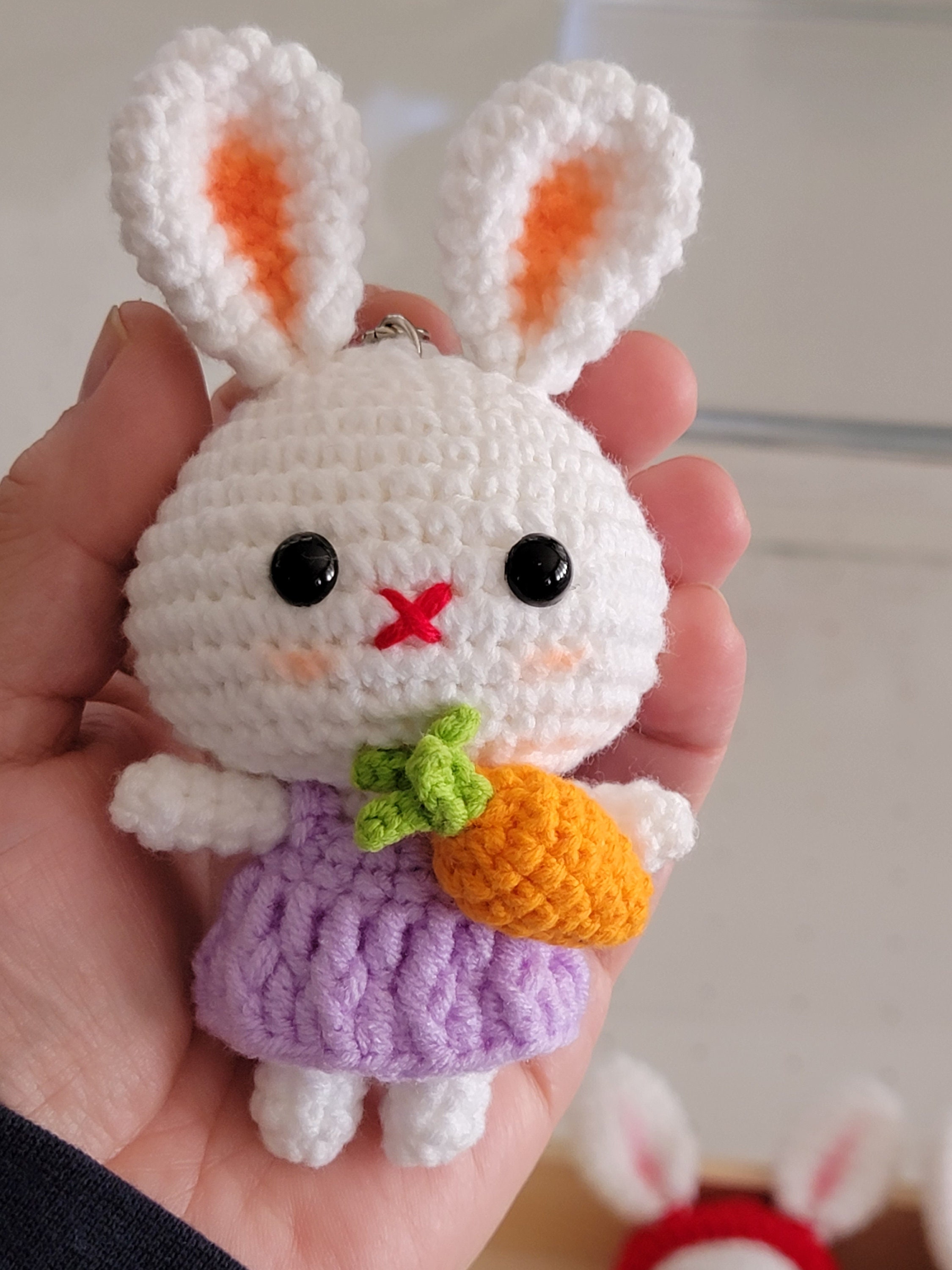 Hand Crochet Mini Bunny Amigurumi Handmade Crochet Hare - Etsy