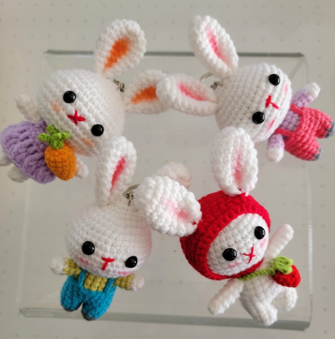 Hand Crochet Mini Bunny Amigurumi Handmade Crochet Hare - Etsy