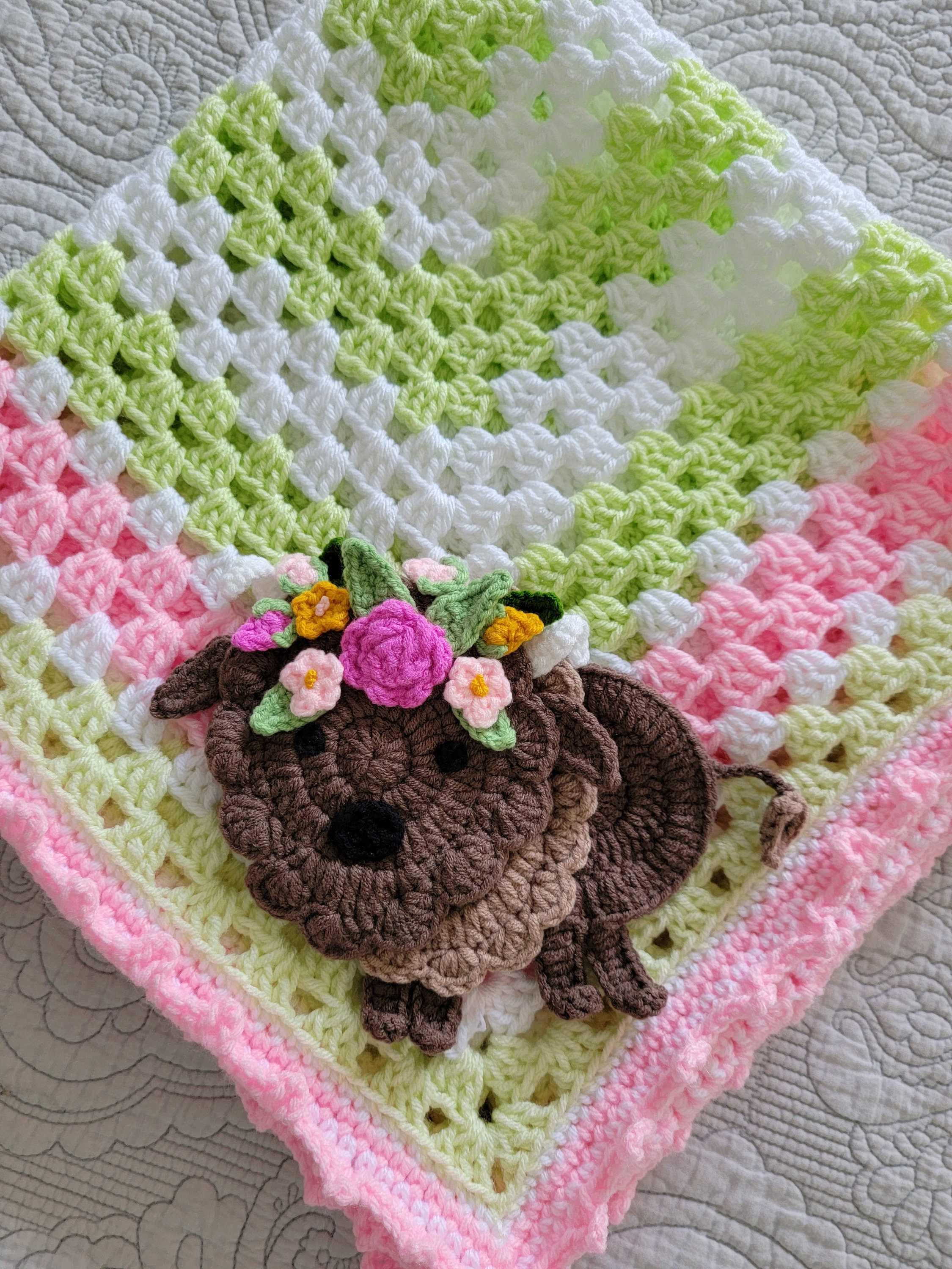 Ready to Use Crochet Applique, Animal Applique, Crochet Buffalo ...