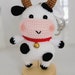 Hand Crochet Cow Key Chain Cow Amigurumi Keychain Bag - Etsy