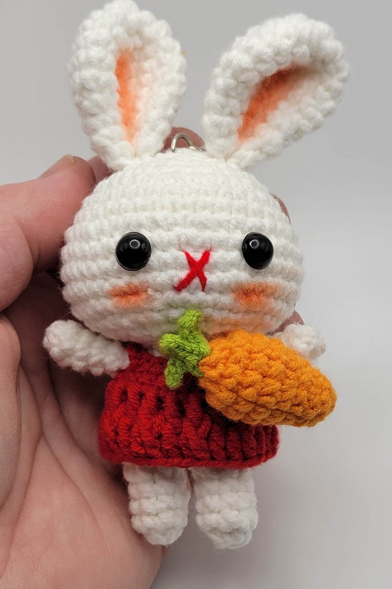Hand Crochet Mini Bunny Amigurumi Handmade Crochet Hare - Etsy