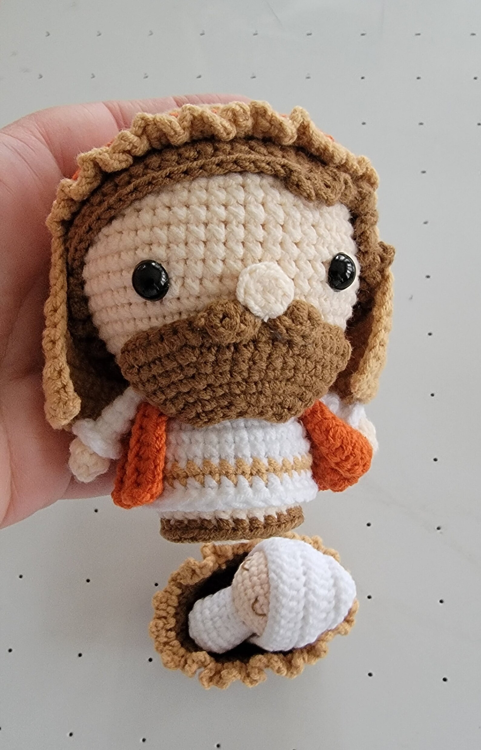 Hand Crochet Nativity , Amigurumi Jesus Mary and Joseph , 3pc - Etsy