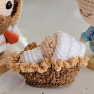 Hand Crochet Nativity , Amigurumi Jesus Mary and Joseph , 3pc - Etsy