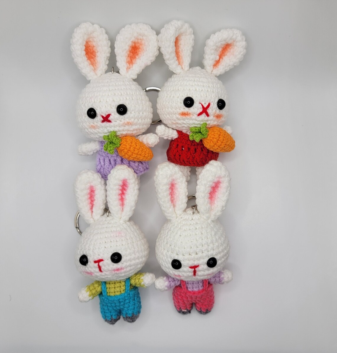 Hand Crochet Mini Bunny Amigurumi Handmade Crochet Hare - Etsy