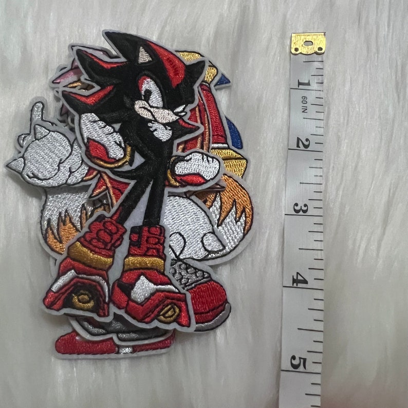 Sonic the Hedgehog Iron on Patch,embroidered,embroidery, Applique ...