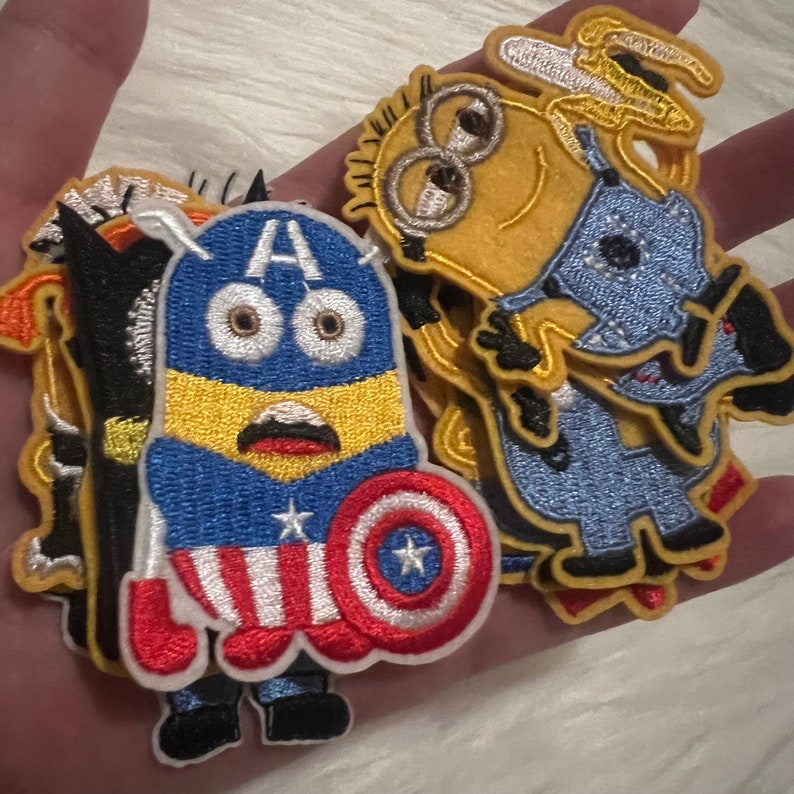 10 Minions Iron on Patch - Etsy