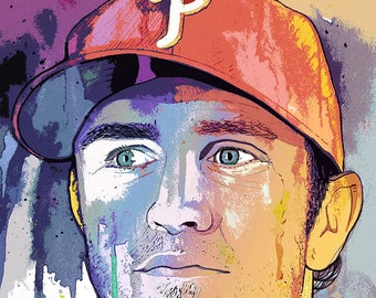 Chase Utley Poster - Etsy