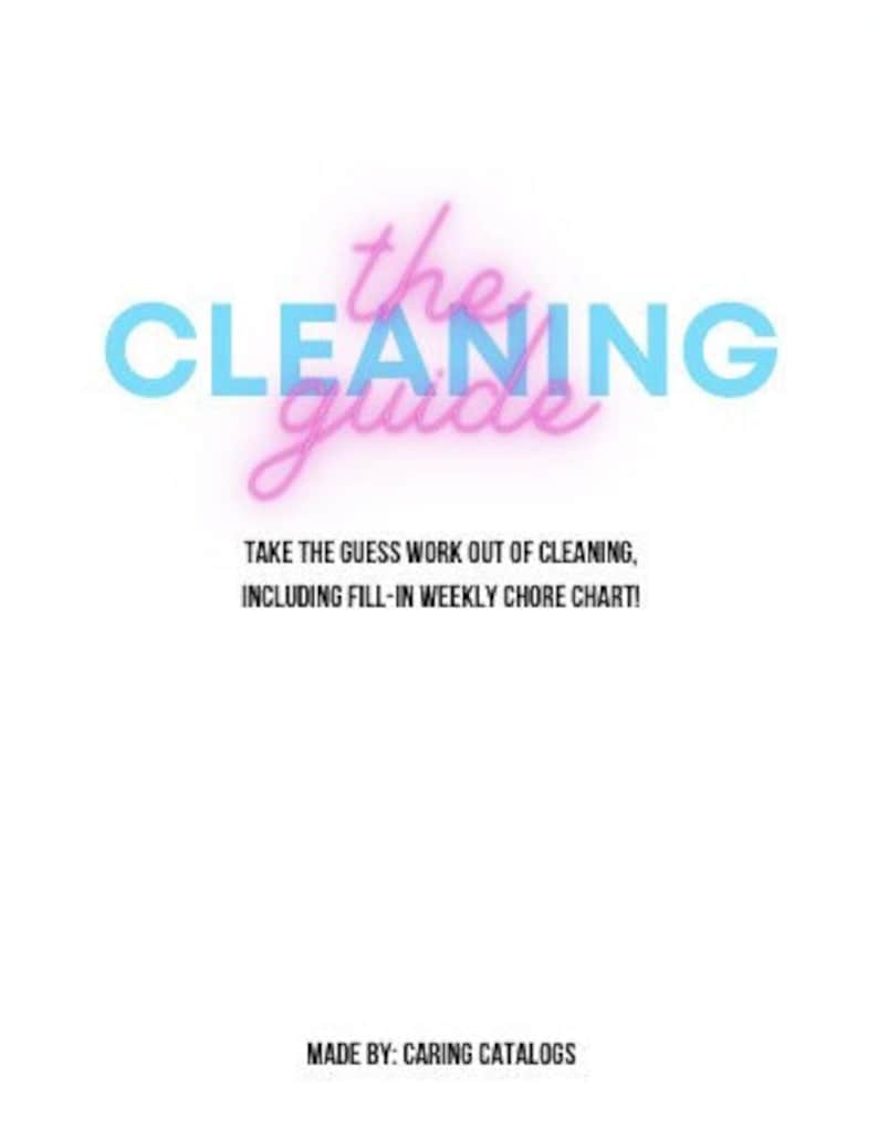 The Cleaning Guide Printable - Etsy