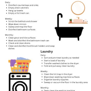 The Cleaning Guide Printable - Etsy