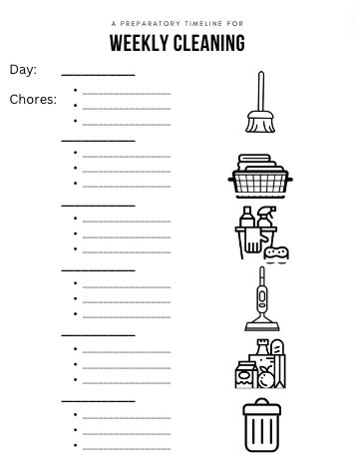 The Cleaning Guide Printable - Etsy